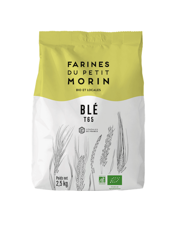 Farine de blé T65 BIO - 2,5Kg - Farines du Petit Morin